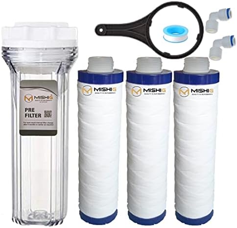 LIV DROP Transparent Pre Filter Housing Heavy Duty with inbuilt ...