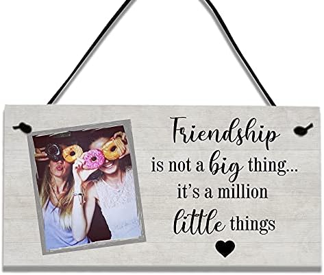 Personalised Wooden Plaque with Photo Add Your Own Message Friendship ...
