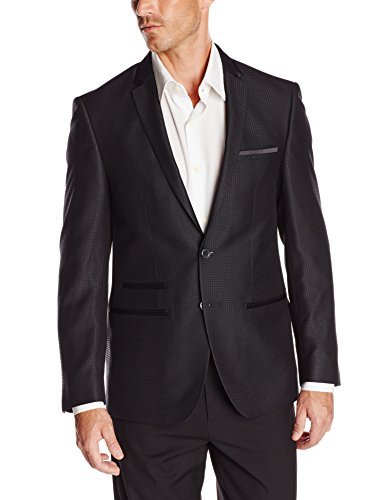 Buy Andrew Fezza Men's Fossil Slim Fit Blazer, Black, 44 Short at Amazon.in