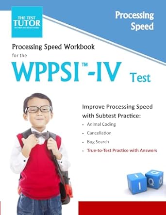 Buy Processing Speed Workbook for the WPPSI-IV Test Book Online at Low ...