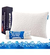 Amazon.com: RGTIME Shredded Memory Foam Pillow, King (1-Pack), Adjustable Bed Pillow for Side ...
