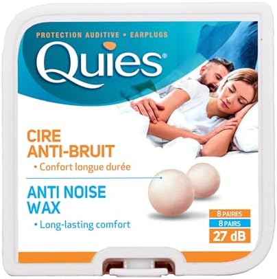 Amazon.com: Quies Wax Ear Plugs - 12 pairs : Health & Household