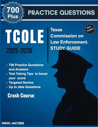 Amazon.com: TCOLE 2025-2026 Texas Commission on Law Enforcement. STUDY ...