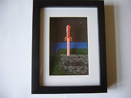 Amazon.com: Legend of Zelda 8 Bit Sword 3D Shadow Box Diorama Art ...