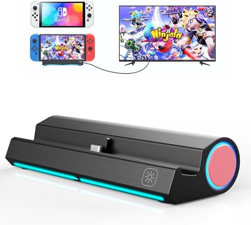 Amazon.com: Rapell Nintendo Switch Dock for Switch/Switch OLED，Portable ...