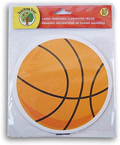 Amazon.com: Basketball Classroom Decor Embossed Paper Cut-Outs - 10 ...