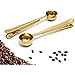 Amazon.com: Coffee Scoop Clip - 2 PACK - GOLD - Coffee Spoon Clip - Tea ...