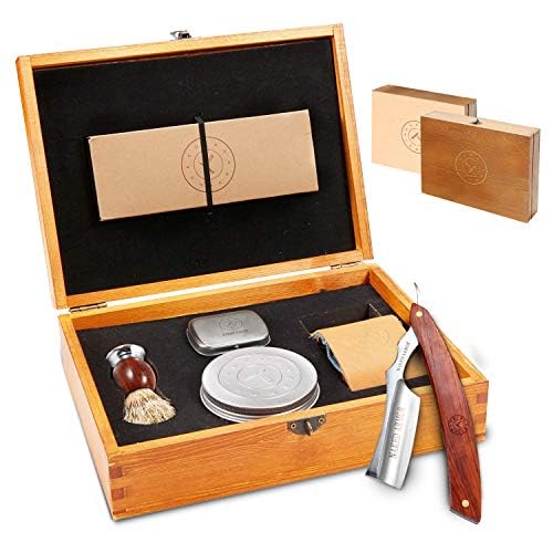 Amazon.com: Complete Straight Razor Kit - Straight Razor Shaving Kit ...