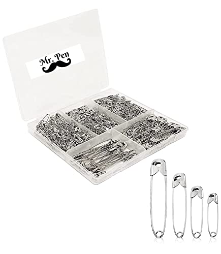 Mr. Pen- Safety Pins, Assorted, 300 Pack, Small and Large for Clothes ...