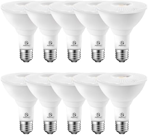 Maelsrlg PAR38 LED Flood Light Bulbs, 300W Equivalent, Indoor Outdoor ...