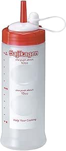 Taiwa ME400S Botella de condimentos, color rojo, 14.5 fl oz (400 ml ...