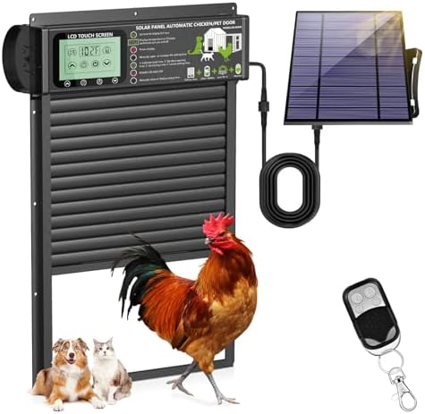 Amazon.com: XRDZYXGS Automatic Chicken Coop Door, LCD Display Solar ...