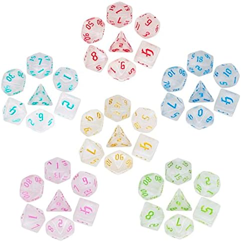 Amazon.com: Wettarn 120 Pcs Transparent Red D4 Dice 6 Pcs Potion Bottle ...