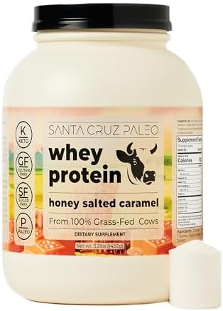 Amazon.com: Santa Cruz Paleo Whey Protein Powder, Chocolate, 20g Grass ...