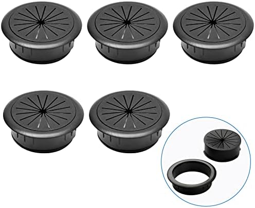 5PCS Flexible Desk Grommet,50mm/2 inch Grommet Aperture, Wire Cord ...
