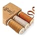 Amazon.com: Vitalizart Fall Velvet Ribbon Set 3/8"" x 15Yd Wooden Spool ...