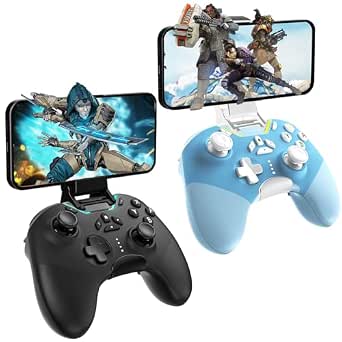 Amazon.com: aghi Set of 2 Wireless Bluetooth Controller for Apple ...