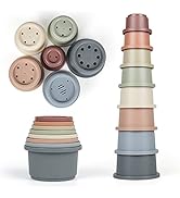Amazon.com: Flypear Stacking Cups Toy for Baby 6-12 Months, 8PCS ...