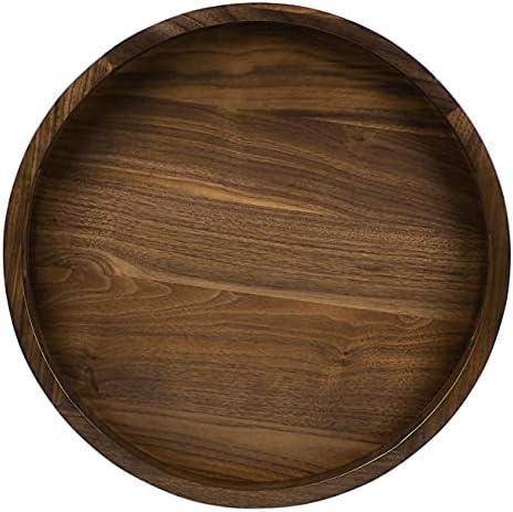 Amazon.com: MyGift 15 Inch Round Brown Woven Rattan Decorative Serving ...