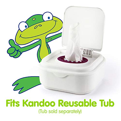 Flushable Wipes for Baby and Kids by Kandoo, Unscented for Sensitive ...