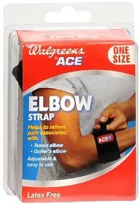 Amazon.com: Walgreens Ace Elbow Strap, One Size, 1 ea : Health & Household