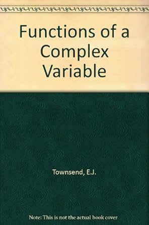 Functions of a Complex Variable : Amazon.de: Bücher