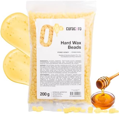 Amazon.com : Curacoro Italian Wax Beans - 200g Hard Wax Beads for Full ...