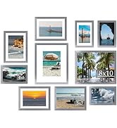 Amazon.com: 8x13 Picture Frame Set of 3 Black for Wall Hanging or ...