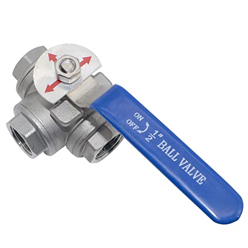 Snapklik.com : Megairon 1/2 NPT Female T-Type Ball Valve