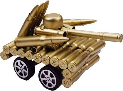 Jamboree Army Tank Metal Sculpture Decorative Showpiece - 10 cm (Metal ...