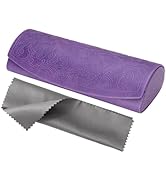 Vemiss Hard Shell Eyeglasses Case Linen Fabrics Large Sunglasses Case ...