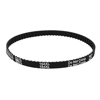 Uxcell a14081500ux0474 154XL 037 77T 9.5mm Width 5.08mm Pitch Rubber ...