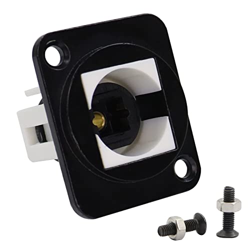 QIANRENON Toslink Audio Fiber Optic Adapter Connector Female to Female ...