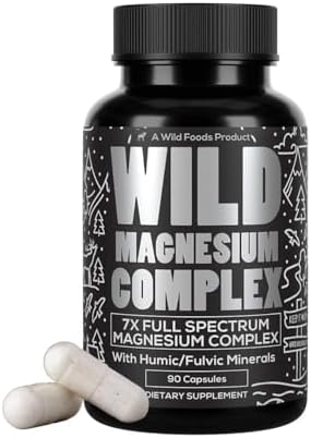 Amazon.com: Wild Foods Magnesium Complex Supplement with 7X Forms, 90 ...