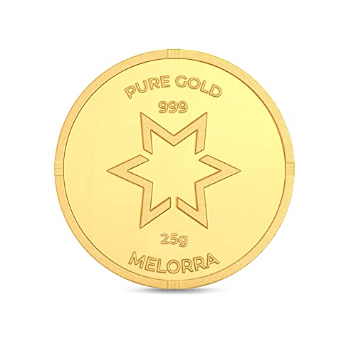 Buy Melorra 25 Gram 24KT Gold Coin at Amazon.in