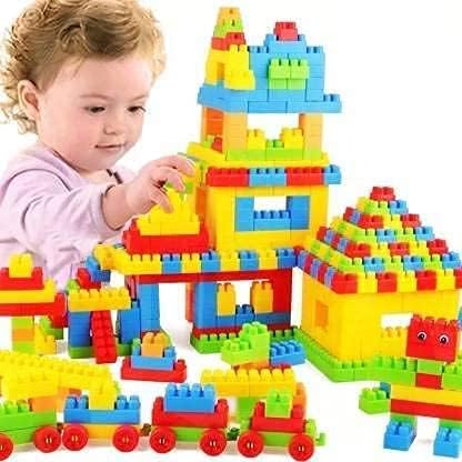 Buy BOXWISHING 75 Building Blocks Eductional & Learning Toy | Small ...