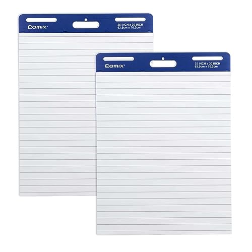 Snapklik.com : Lined Sticky Easel Pad, 25 X 30 Inches Flip Chart Paper ...