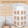 Amazon.com: Zealor Rotating Pegboard Display Stand With 24 Hooks, 4 ...