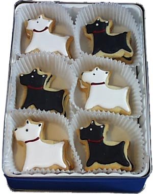 Amazon.com : Beautiful Sweets Scotties Organic Cookies, 4 Cookies ...