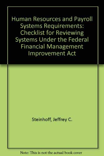 Human Resources and Payroll Systems Requirements: Checklist for ...