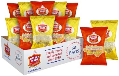 Amazon.com: Better Made Family Size red hot! barbeque flavor potato ...