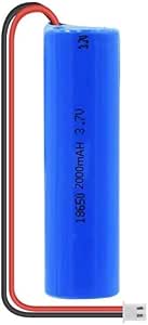 Amazon.com: AGEDOR Lithium-Ion Battery 3.7V 2000mAh 18650 Rechargeable Battery Replacement ...