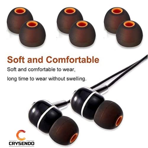 Crysendo Soft Silicone Rubber Earbuds Tips Eartips Earpads Earplugs in ...