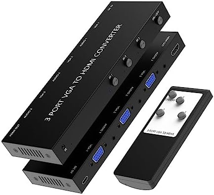 Amazon.com: 3 Port VGA to HDMI Converter - High-Definition Analog to ...