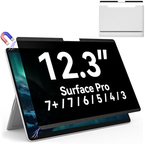 Amazon.com: Magnetic Privacy Screen Protector for Microsoft Surface Pro ...