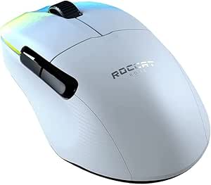 Amazon.com: Roccat Kone Pro Air Ergonomic High Performance Wireless Gaming Mouse, White ...