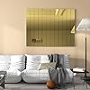 WESTICK Gold Wall Sticker Mirror 15.8" x 394" Stick on Mirrors for Wall ...
