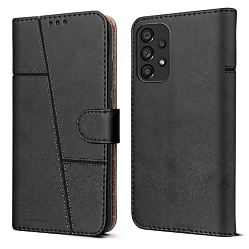 Jkobi Flip Cover Case for Samsung Galaxy A53 5G (Stitched Leather with ...