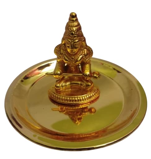 Buy HEENA Home Decor ANNAPOORNI Idol/Pooja ANNAPURNI with Plate/Golden ...