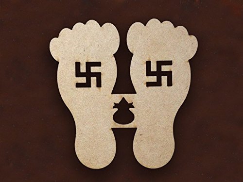 Craftslane Swastik Paduka With Kalash (5 x 4.9) : Amazon.in: Home & Kitchen
